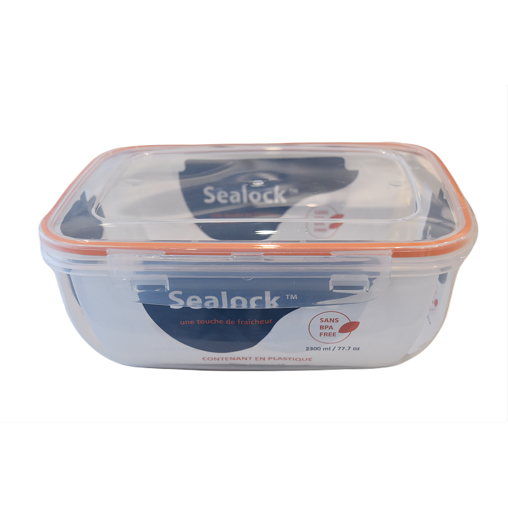 Sealock 2.3 L Rectangular Plastic Storage Container | Kayali International